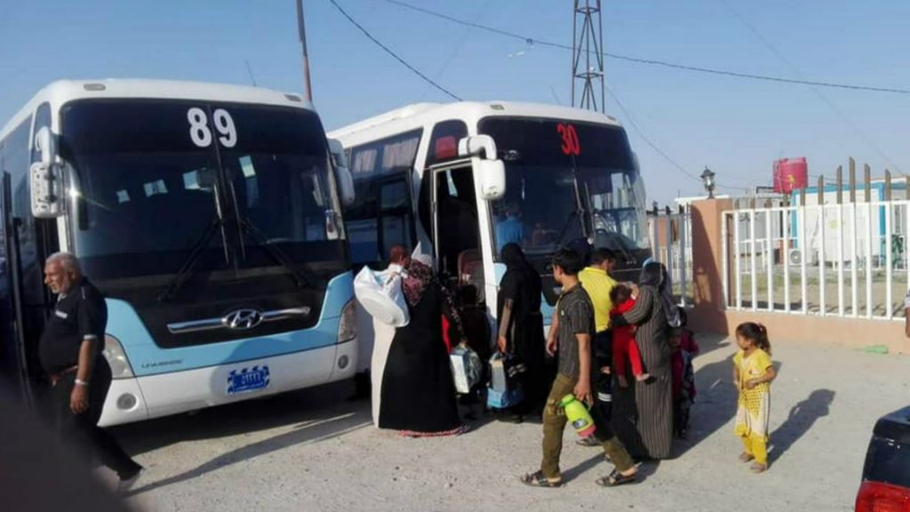 الهجرة تعلن عودة 285 نازح إلى مناطقهم في القائم